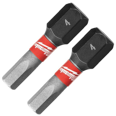 Комплект битове Milwaukee SW външен 6-стен 4, 1/4", 25 мм, 2 бр ...