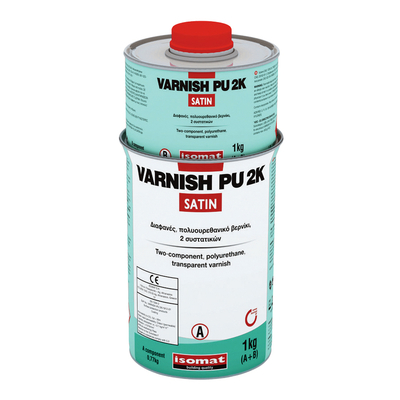 Лак полиуретанов Isomat 1 кг, безцветен сатен, Varnish-PU 2k | Tashev ...