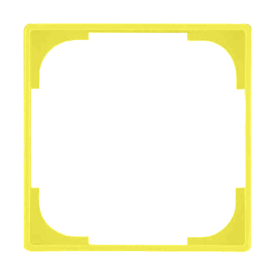 Декоративна рамка ABB за ключове и контакти един модул жълта, Basic55 | Tashev-Galving