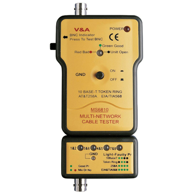 Тестер за LAN мрежи V & A Instrument RJ45, BNC, UTP, STP, 10 Base-T ...