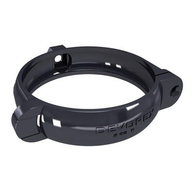 Скоба за монтаж Devorex на водосточни тръби ф 80 мм, графит, Classic ...