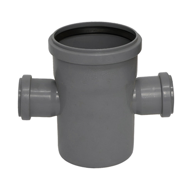 Разклонител Pestan PP за канализация с уплътнител двоен ф 110x50x50 мм, 87.5 °, сив | Tashev-Galving